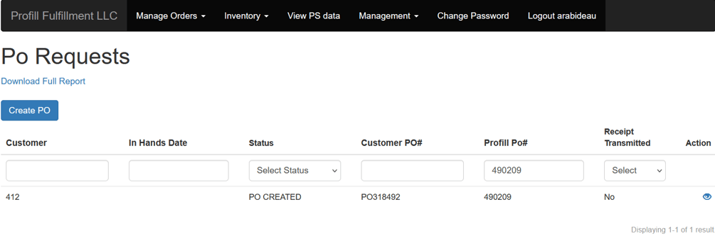How do I find receiving images from inbound shipments?